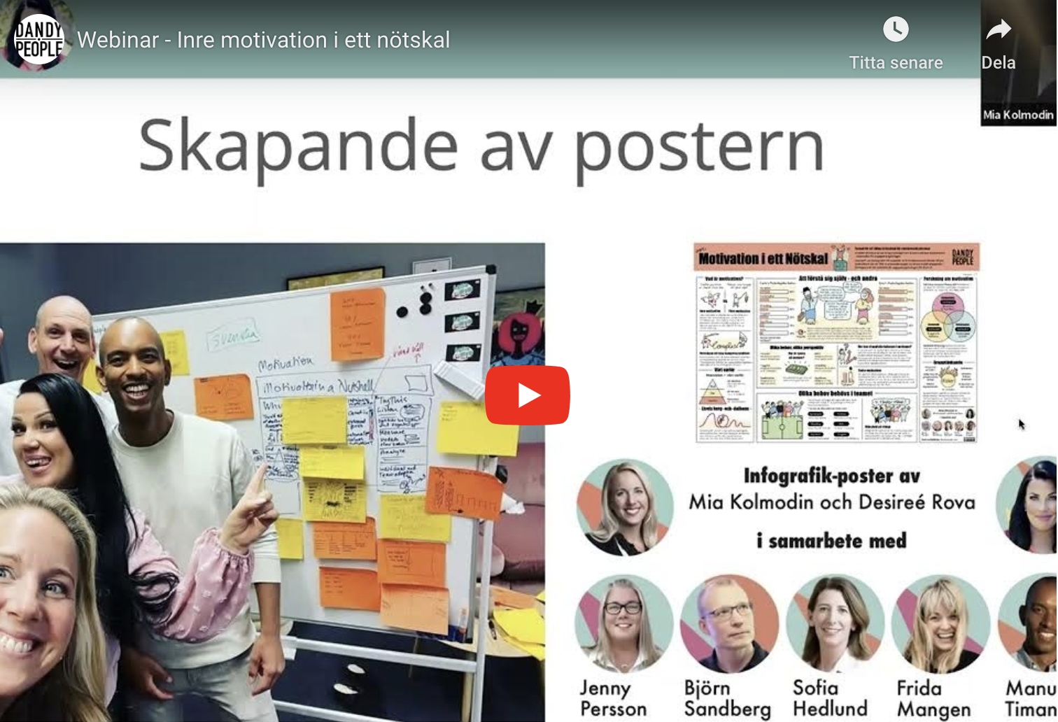 Inspelning av webinar - Inre motivation i ett nötskal | Dandy People
